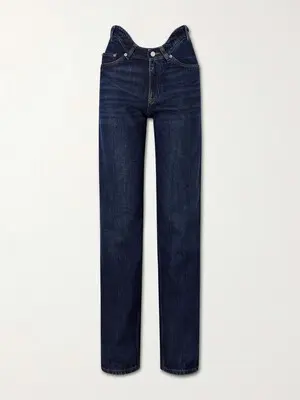 JEAN PAUL GAULTIER High-rise Straight-leg Jeans - Blue
