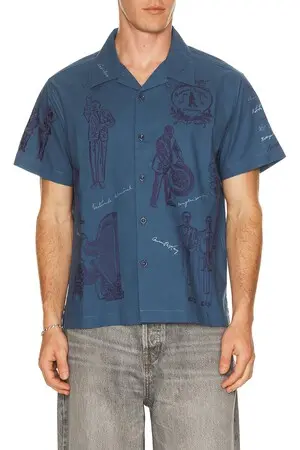 SAMUEL ZELIG Orchestra Camp Shirt In Blue