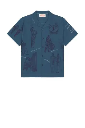 SAMUEL ZELIG Orchestra Camp Shirt In Blue