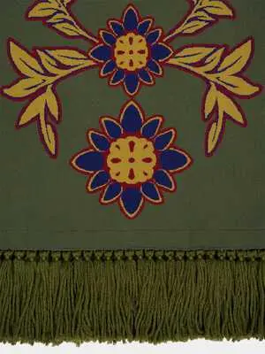 PAULA Jacquard Sweater With Fringes