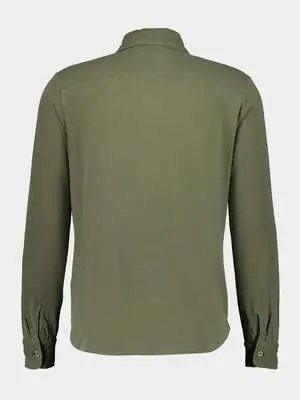 Majestic Filatures Army Herman Long-sleeved Shirt - Green