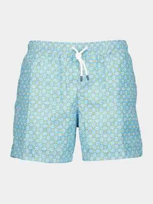 Fedeli Madeira Sustainable Swim Trunks - Blue