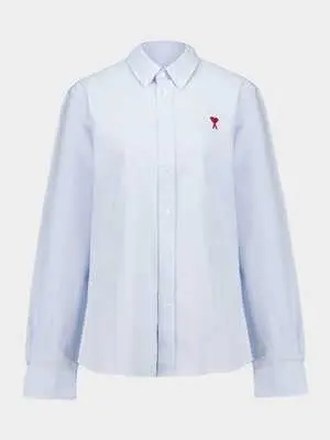 AMI Paris De Coeur Button-down Shirt - Blue