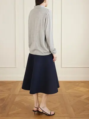 THE FRANKIE SHOP Tala Wool-blend Polo Sweater