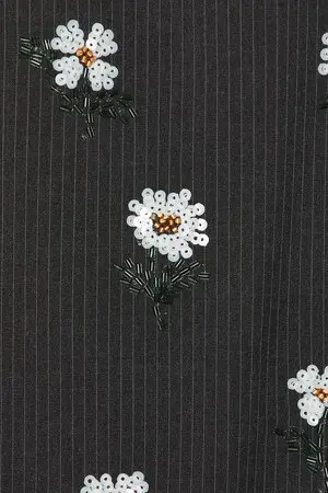 HONOR THE GIFT Flowers Beaded Pant - Black