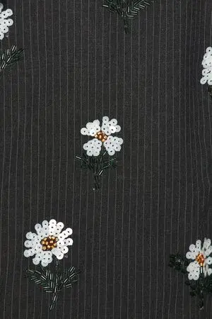 HONOR THE GIFT Flowers Beaded Jacket Black