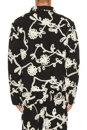 HONOR THE GIFT Floral Ribbon Button Up