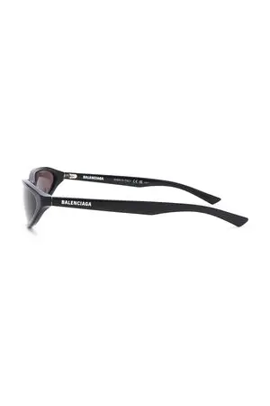 Balenciaga Neo Oval Sunglasses - Black