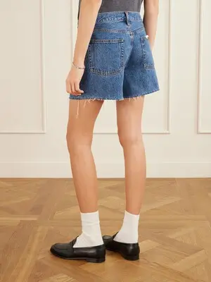 Still Here Straight-leg Denim Shorts