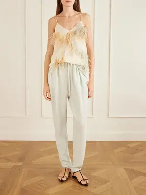 Sharon Wauchob The Vardar Silk-blend Straight-leg Pants