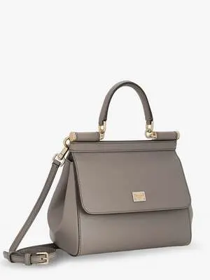 Dolce & Gabbana Sicily Medium Leather Crossbody Bag