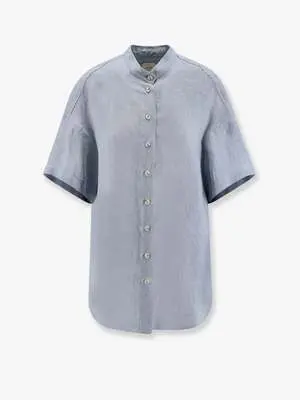 ALYSI Délavé Linen Shirt