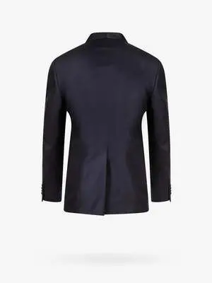 Tagliatore Virgin Wool And Silk Trouser With Vest - Blue