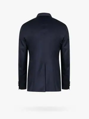 Tagliatore Virgin Wool Tuxedo With Shawl Lapel - Blue