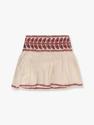 MARANT ETOILE Picadilia Cotton Skirt - Beige