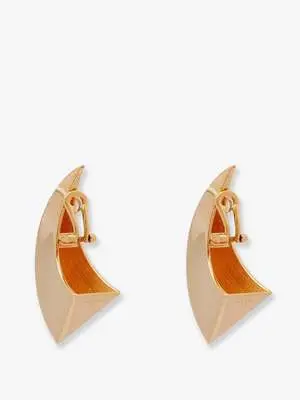 Alaïa Finish Brass Earrings - Gold