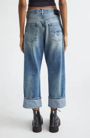 R13 Cuffed X-boyfriend Jeans - Jasper