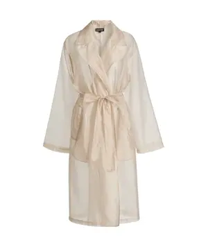 LAMARQUE Long Sheer Coat - Beige