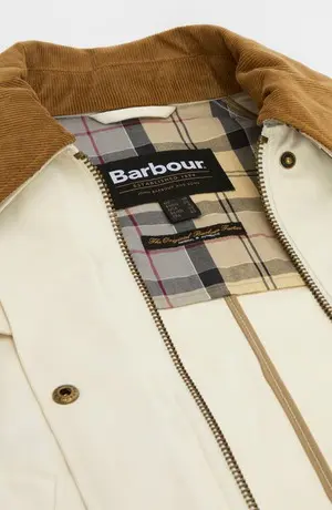Barbour Modern Beadnell Cotton Jacket - Light Pearl/dress