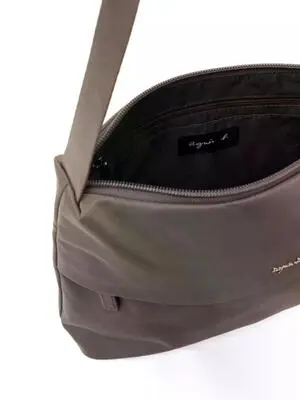 AGNES B. Logo-embossed Shoulder Bag
