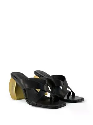 Cult Gaia Nina Leather Sandals - Black