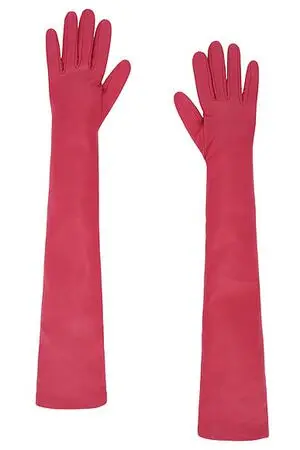 Balenciaga Long Gloves - Rose