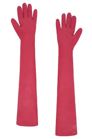 Balenciaga Long Gloves - Rose