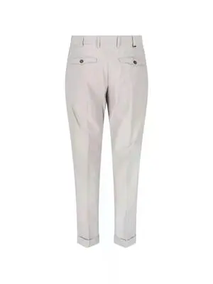 PT TORINO Tailored Pleated Trousers - Grey