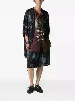 Yohji Yamamoto Patterned Silk Jacket