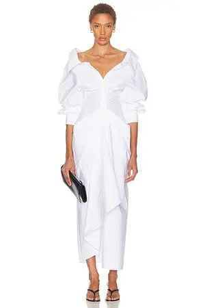 Givenchy Slashed Long Shirt Dress