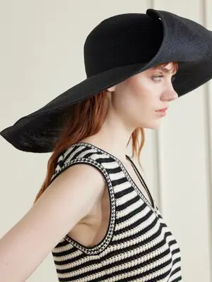 Ralph Lauren Hemp-blend Wide Brim Sunhat