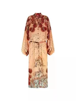 F.R.S FOR RESTLESS SLEEPERS Printed Long-sleeve Dress