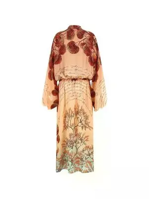 F.R.S FOR RESTLESS SLEEPERS Printed Long-sleeve Dress