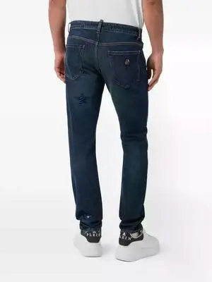 Philipp Plein Star-patch Straight Jeans