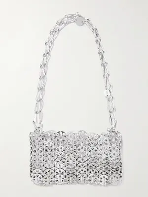 Rabanne Embellished Chainmail Shoulder Bag - Blue