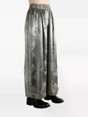 MUTEDANCE Floral Jacquard Trousers