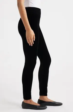 Hue High Waist Velvet Leggings