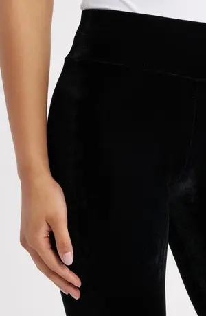Hue High Waist Velvet Leggings