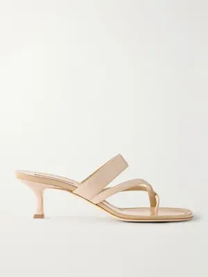 MANOLO BLAHNIK Susa 50 Leather Sandals