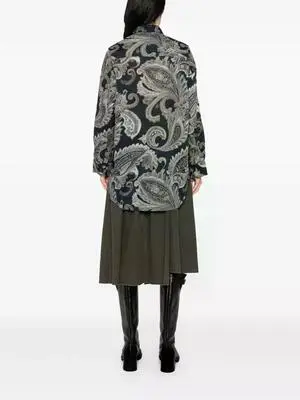 R13 Ruffled Paisley-print Shirt
