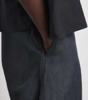 Studio Nicholson Cotton-linen Curved Trousers