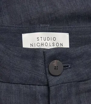 Studio Nicholson Cotton-linen Curved Trousers