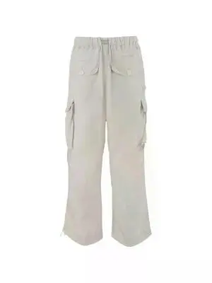 AND WANDER Wide-leg Cargo Trousers - Neutrals