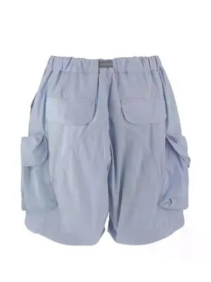 AND WANDER Belted Multi-pocket Shorts - Blue