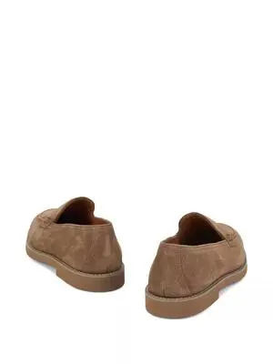 DOUCAL'S Panelled Loafers - Brown