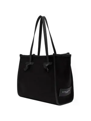 GIANNI CHIARINI Marcella Leather Trim Shopping Tote - Black