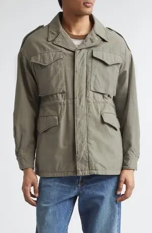 Visvim Achse Cotton & Nylon Field Jacket - Olive