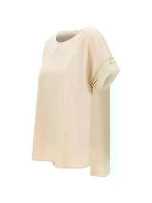 ELENA MIRÒ Embroidered Openwork Blouse