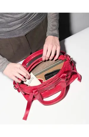 Mz Wallace Small Park Quilted Nylon Satchel - Apple