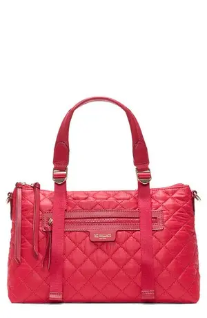 Mz Wallace Small Park Quilted Nylon Satchel - Apple